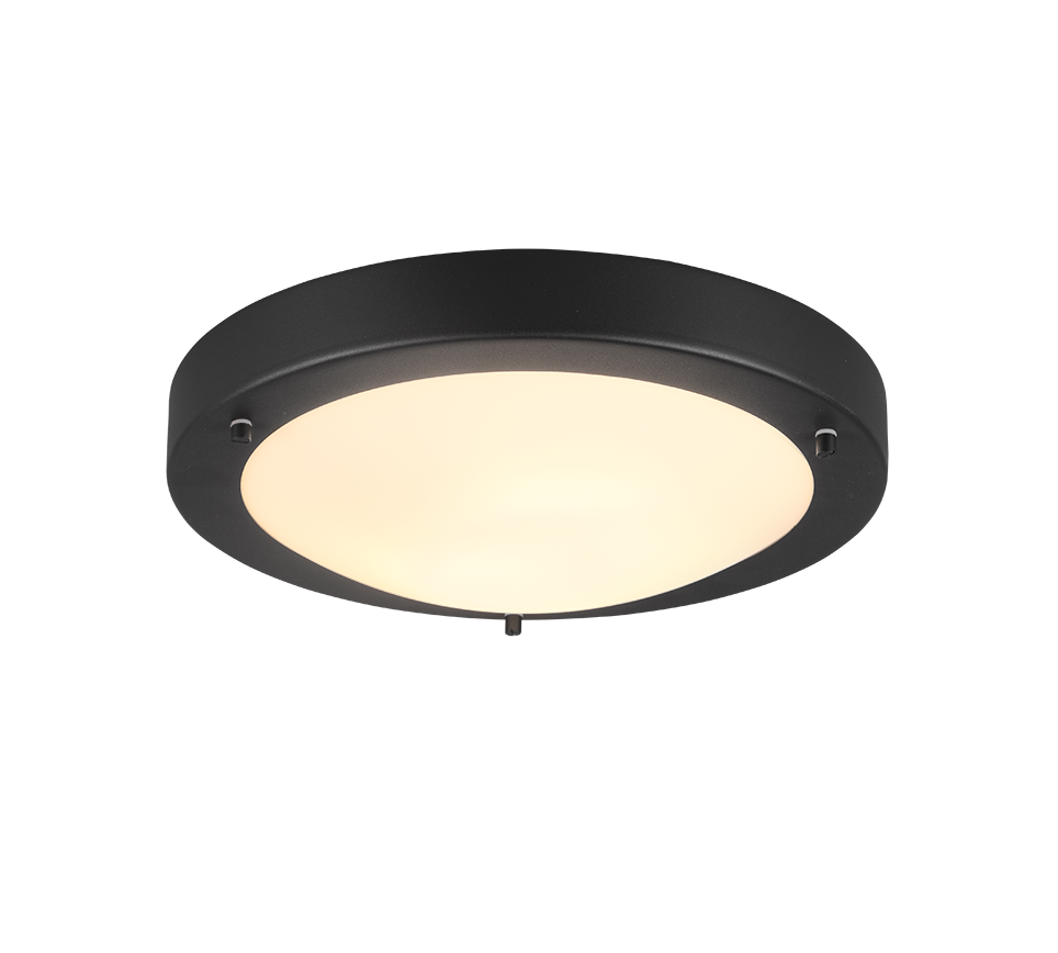 TRIO 6801011-32 CONDUS stropné svietidlo D315mm 1xE27 IP44 matná čierna ...