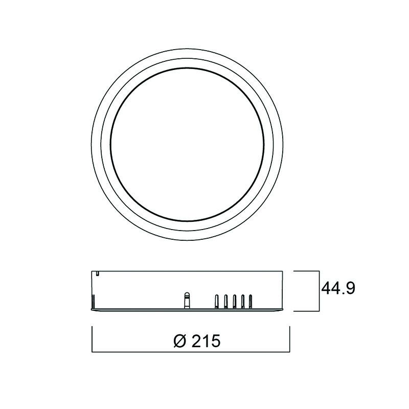 Sylvania 0054108 stropné svietidlo START eco Downlight 215 2100lm 4000K ...
