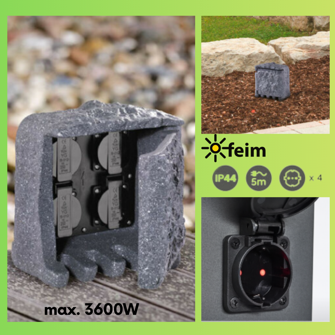TRIO 9962-11 GARDEN SOCKET zásuvky do záhrady IP44 šedá | Feim.sk